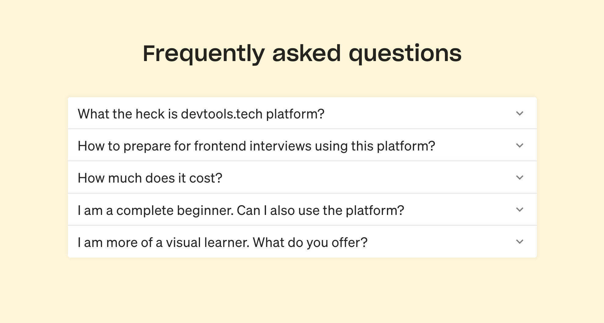 Build A Faq Page Frontend Coding Challenge Reactjs Html Css Javascript Devtools Tech